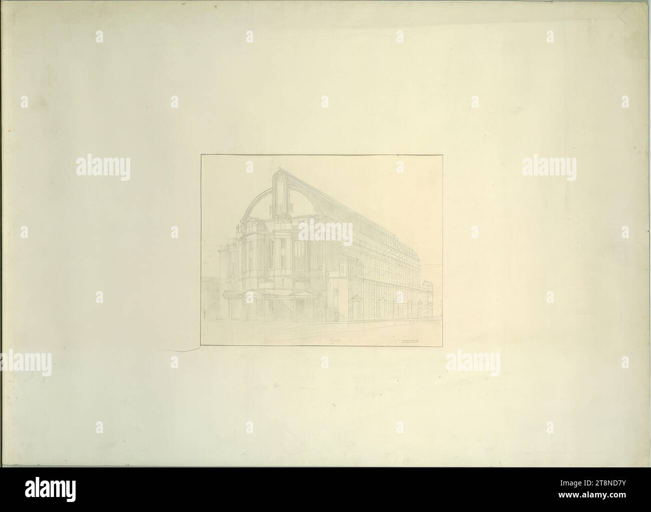 Karlsbad, Municipal Kurhaus, competition design 'Eroica', perspective ...