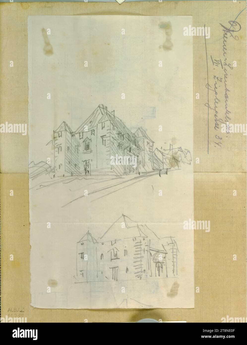 Rehberg, residential and office building Georg Grabner, design sketch ...
