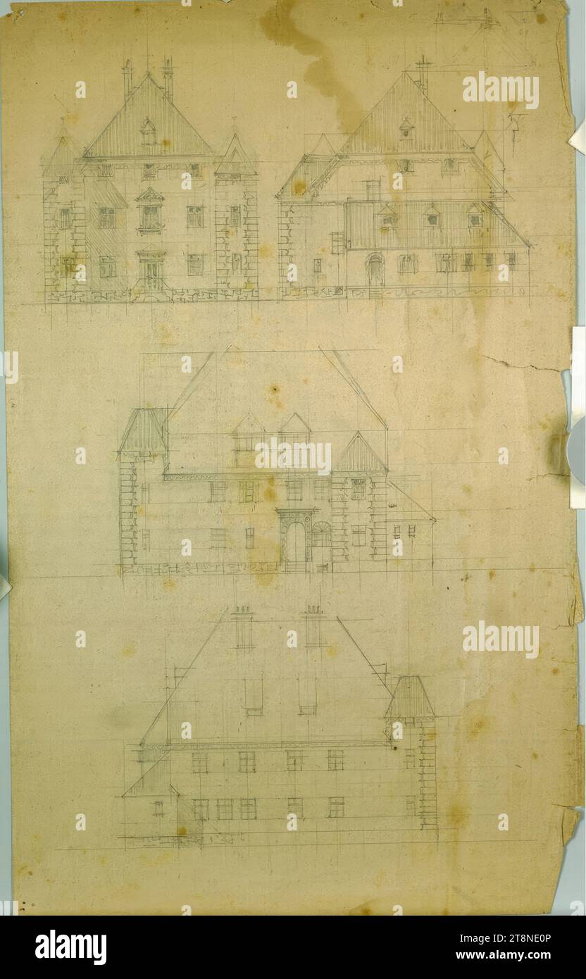 Rehberg, residential and office building Georg Grabner, design sketch ...