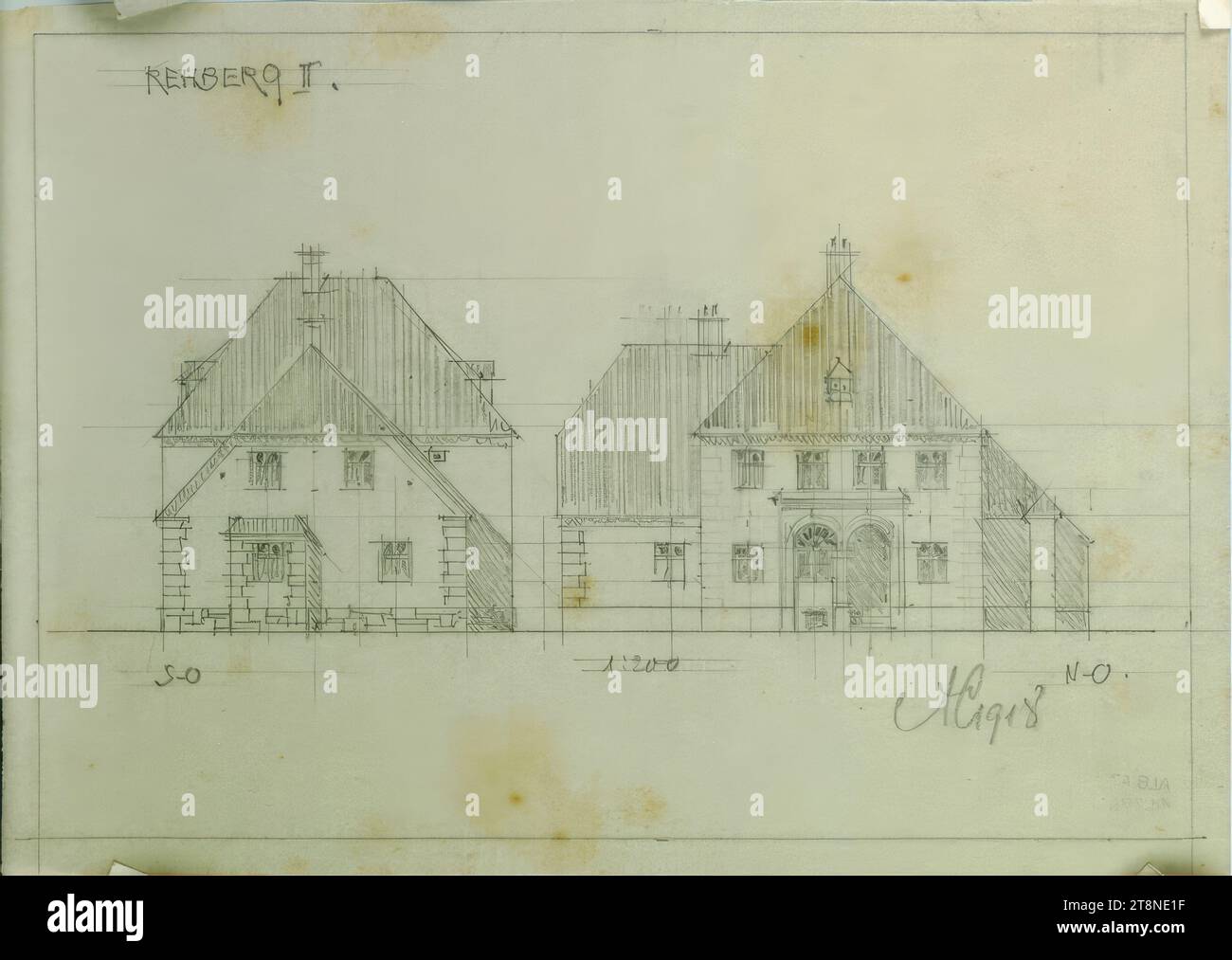 Rehberg, residential and office building Georg Grabner, design variant ...