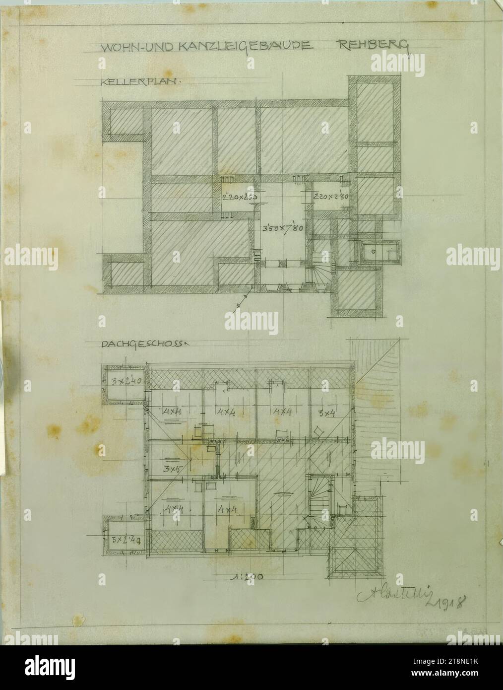 Rehberg, residential and office building Georg Grabner, design variant ...