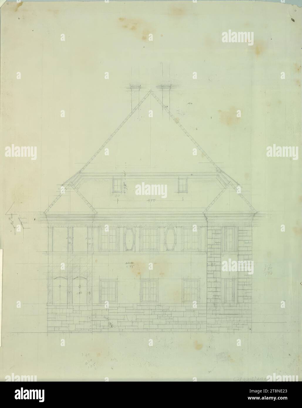 Rehberg, residential and office building Georg Grabner, elevation ...