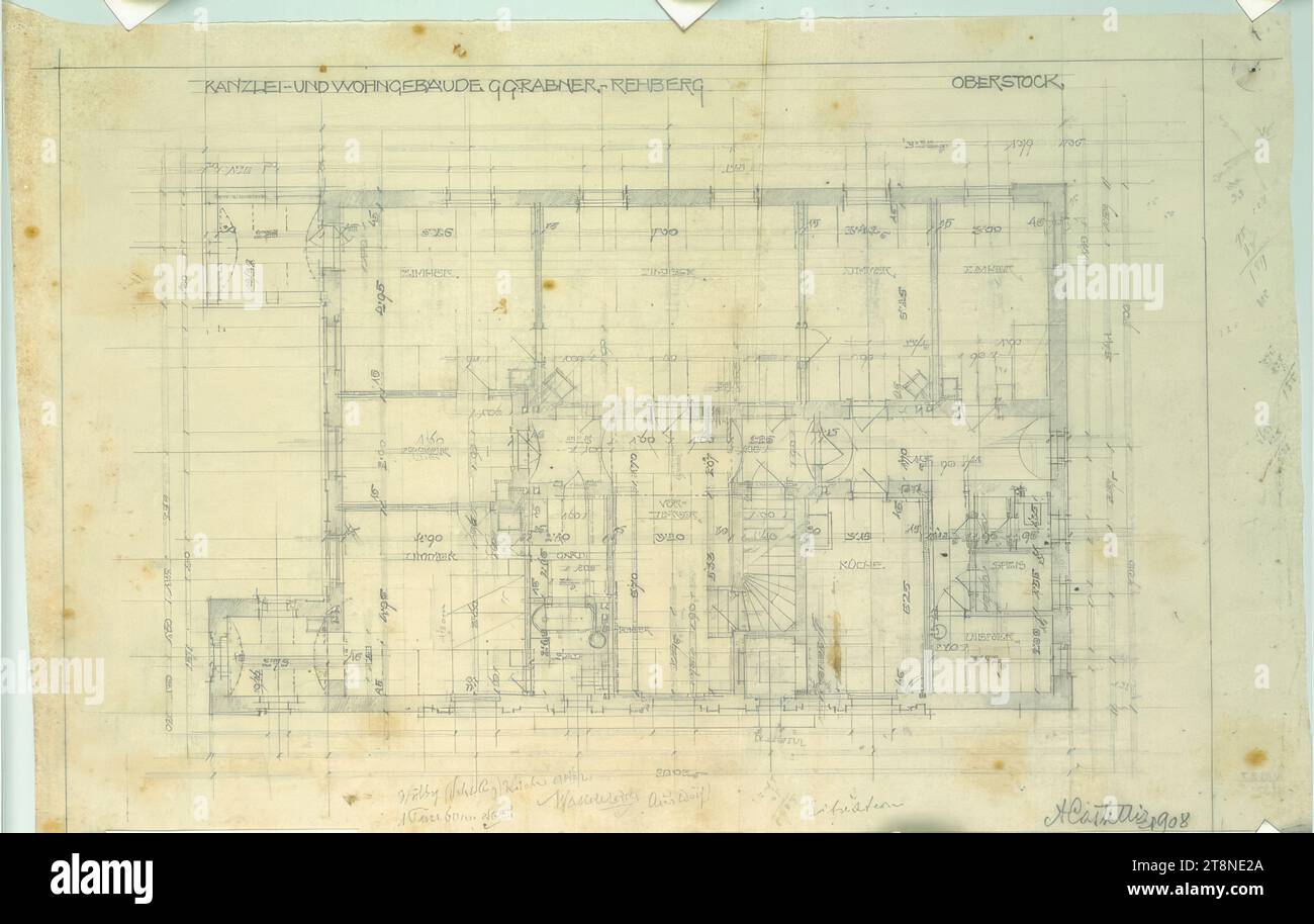 Rehberg, residential and office building Georg Grabner, ground plan ...