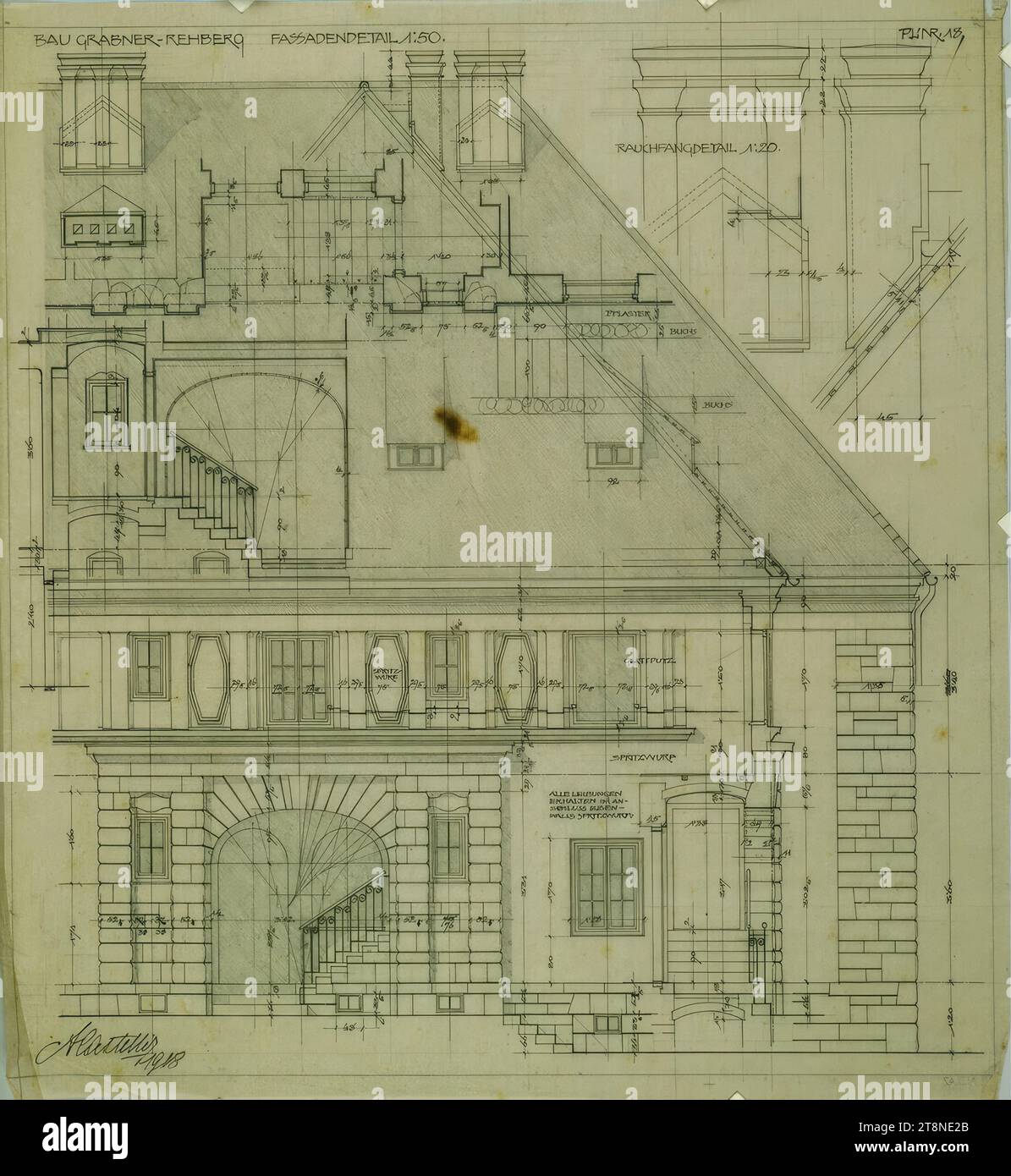 Rehberg, residential and office building Georg Grabner, ground plan ...