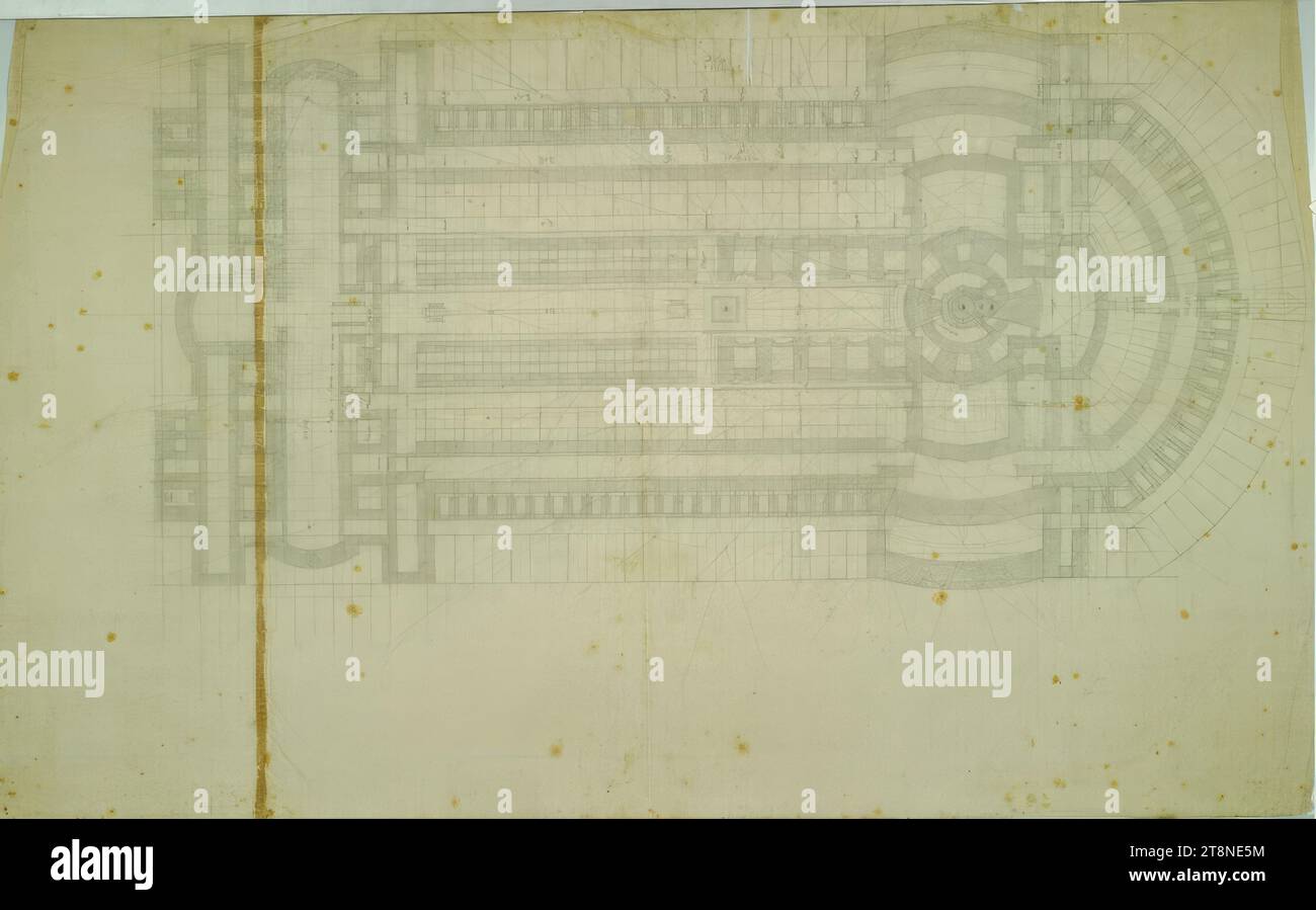 Dornach, Goetheanum, general plan, Alfred Castelliz (Celje 1870 - 1940 ...