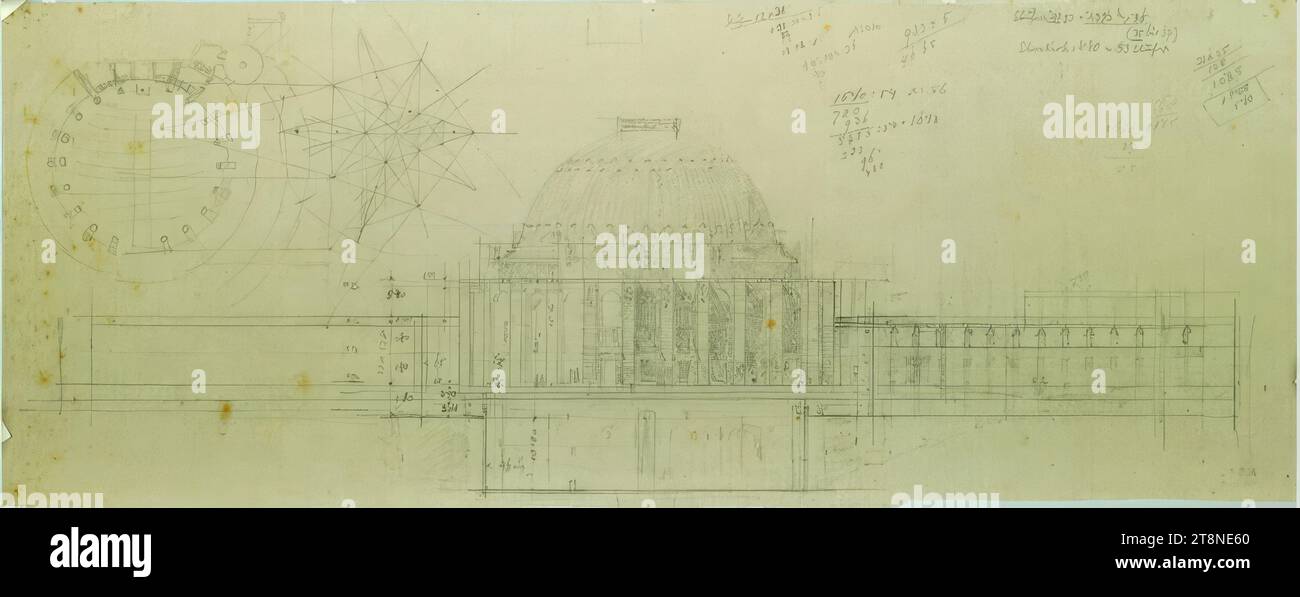 Dornach, Goetheanum, dome building, variant I, ground plan and ...