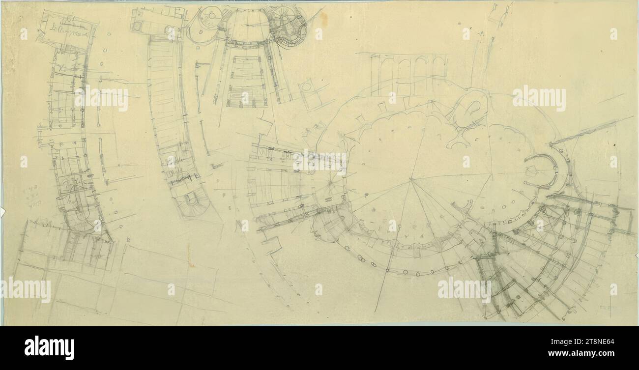 Dornach, Goetheanum, dome building, sketch, Alfred Castelliz (Celje ...