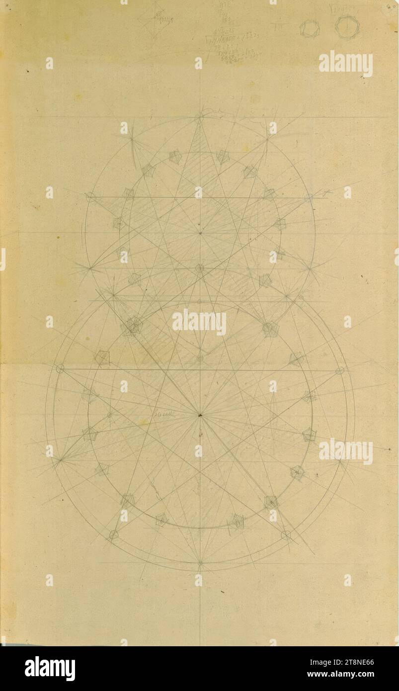Dornach, Goetheanum, sketch for the ground plan of the dome building ...