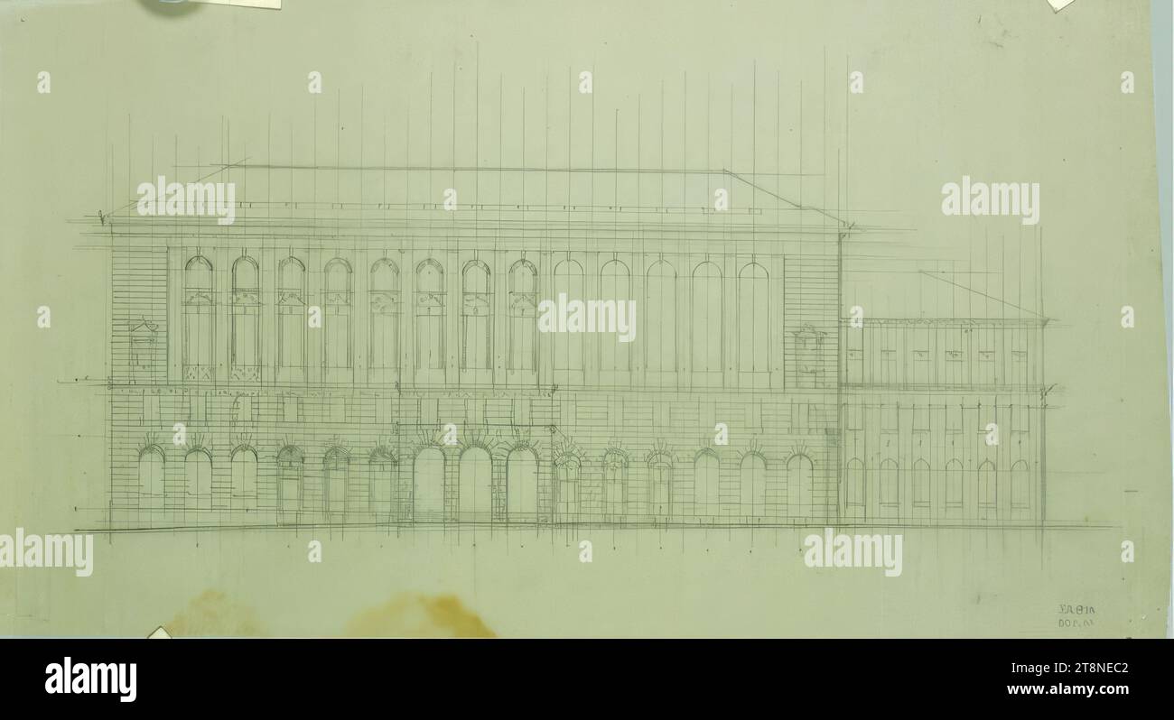 Reichenberg (Liberec, North Bohemia), German People's House, draft ...