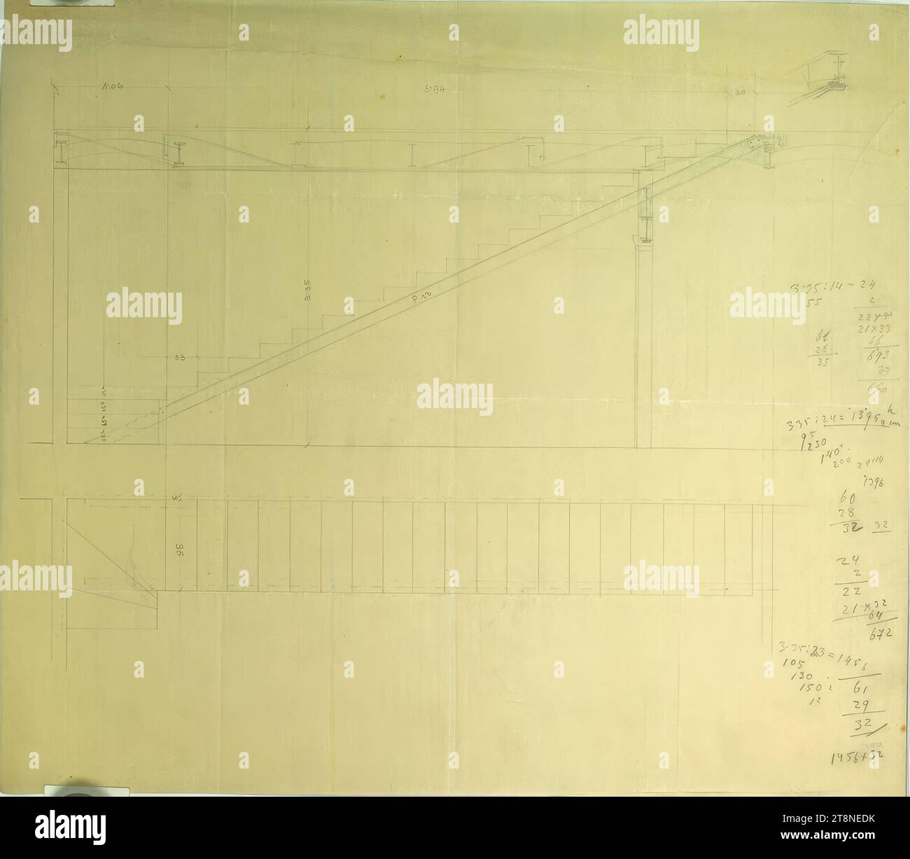 Bad Groß-Ullersdorf, Thesstal sanatorium, construction and extension to the bathing wing ...