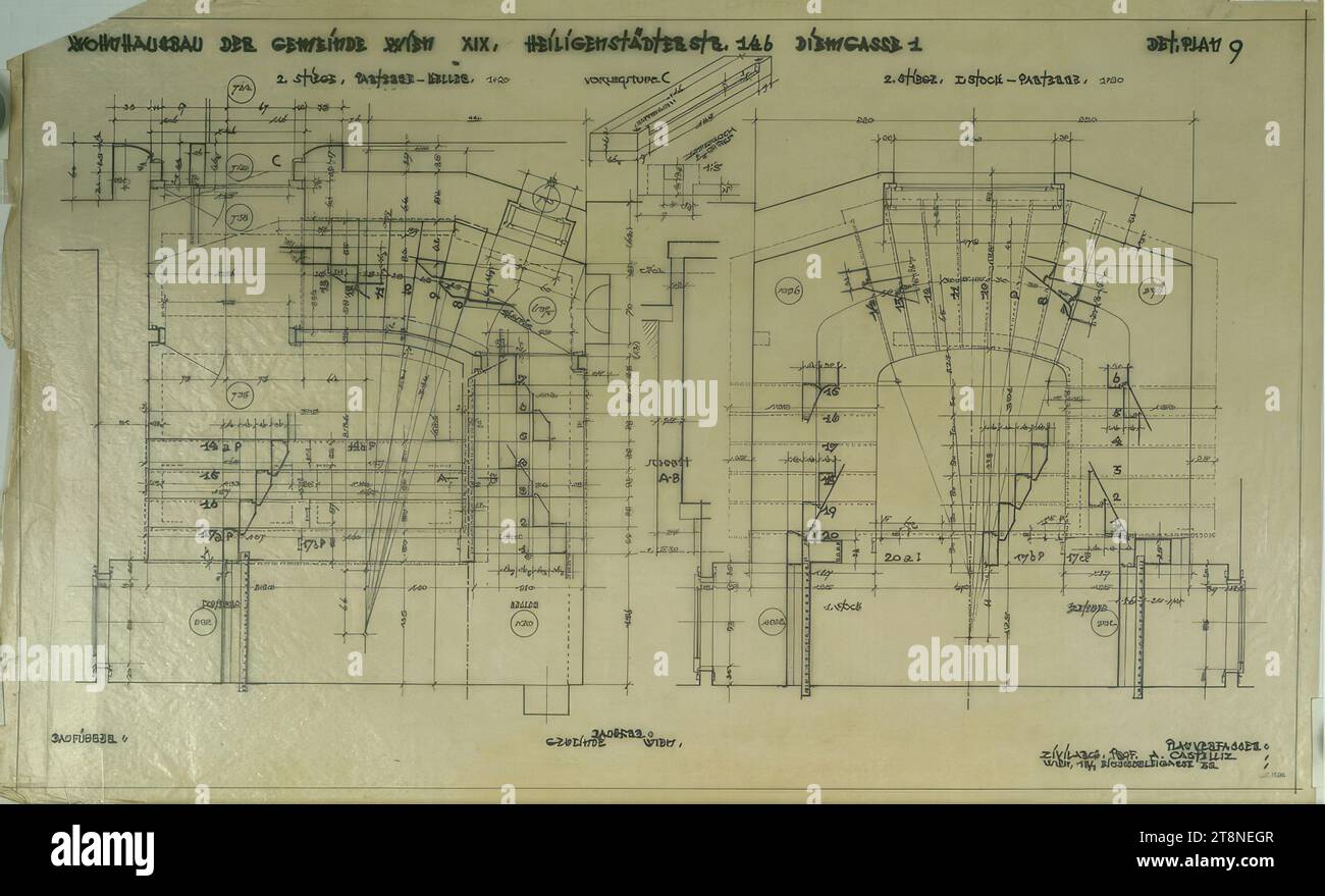 Vienna-Döbling, house Diemgasse 1, residential building of the ...