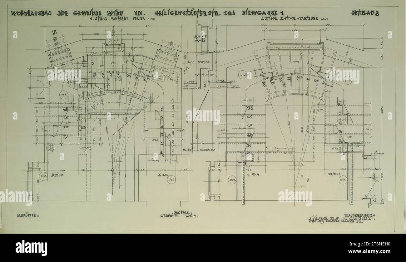 Vienna-Döbling, house Diemgasse 1, residential building of the ...