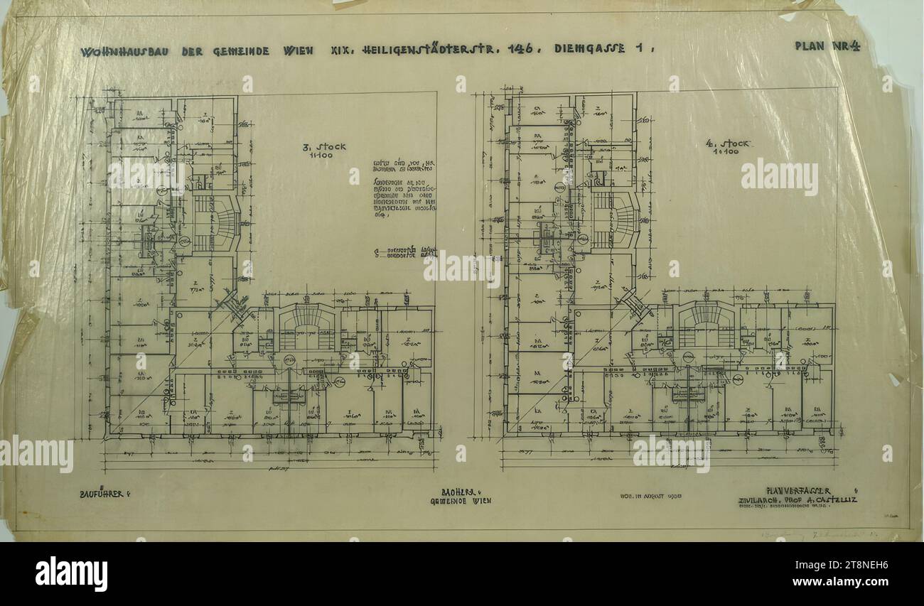 Vienna-Döbling, house Diemgasse 1, residential building of the ...