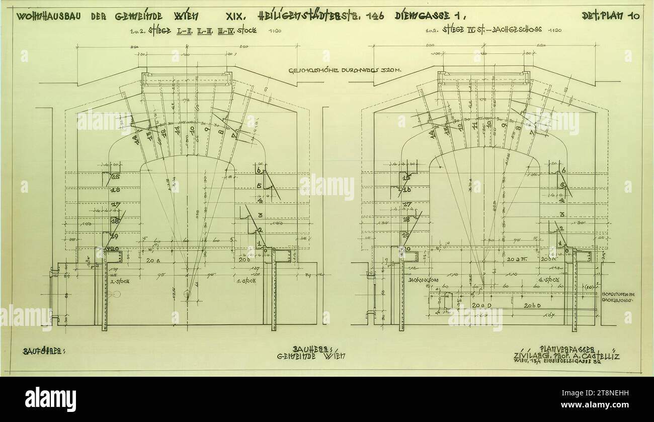 Vienna-Döbling, house Diemgasse 1, residential building of the ...