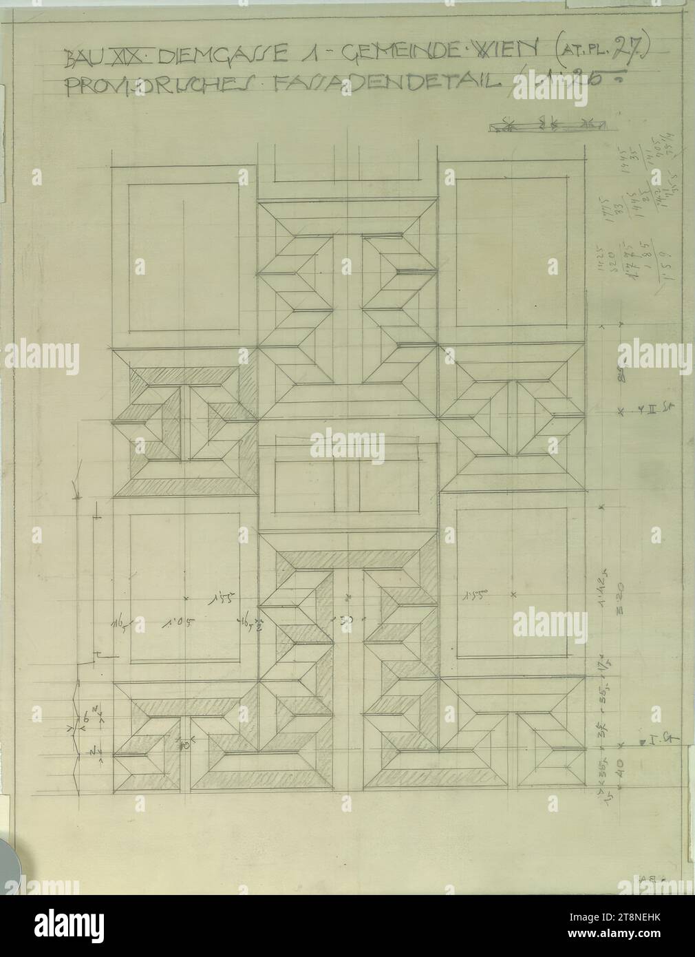 Provisional facade detail hi-res stock photography and images - Alamy