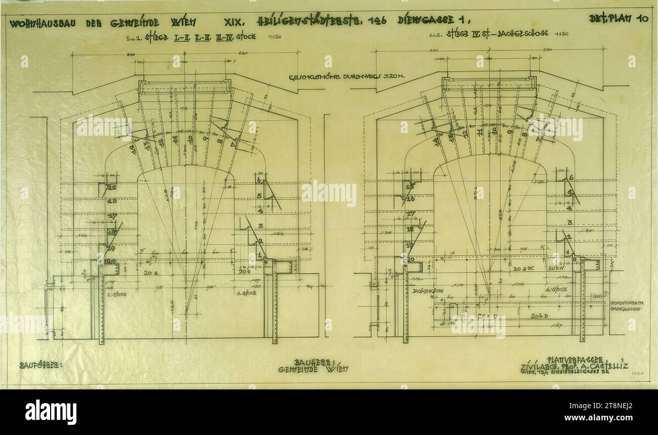 Vienna-Döbling, house Diemgasse 1, residential building of the ...