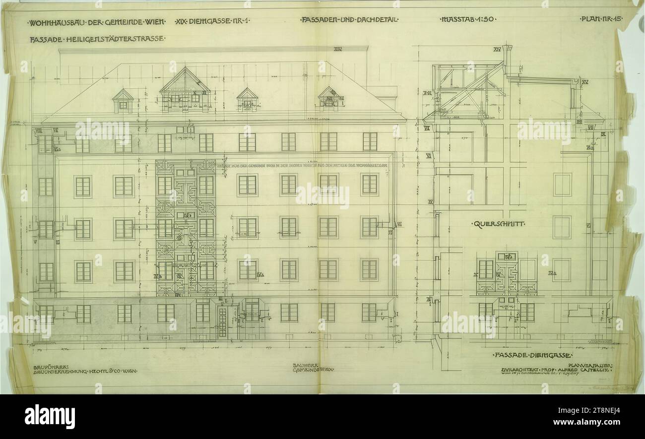 Vienna-Döbling, house Diemgasse 1, residential building of the ...