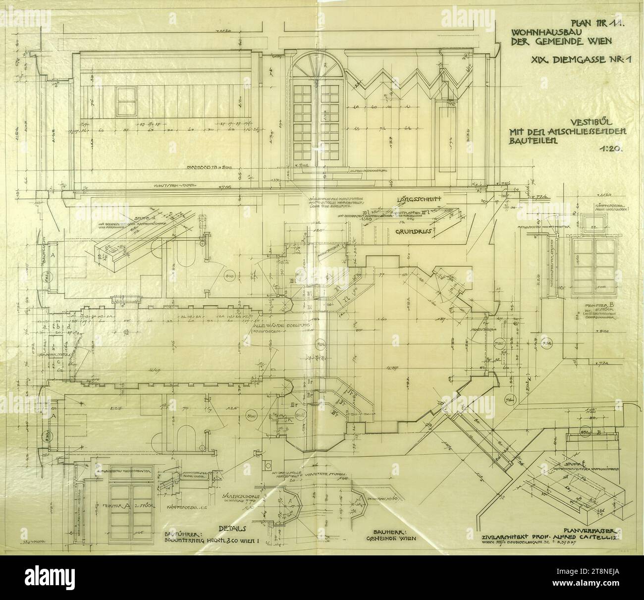 Vienna-Döbling, house Diemgasse 1, residential building of the ...