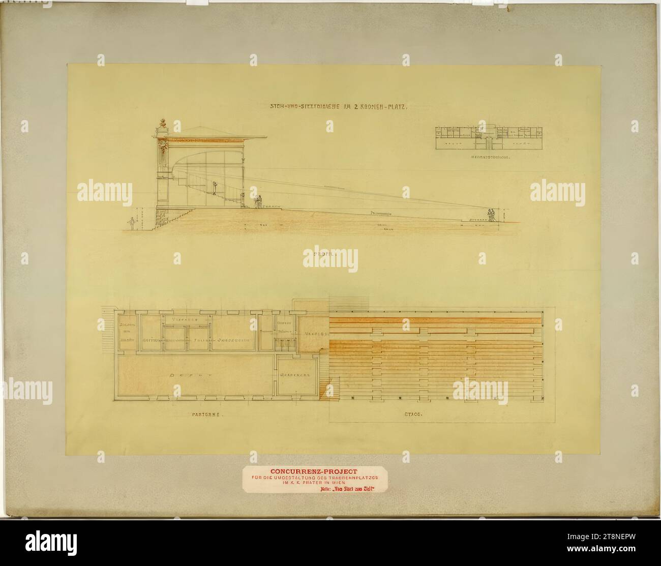 Vienna, Krieau, trotting facility, competition project 'From start to ...