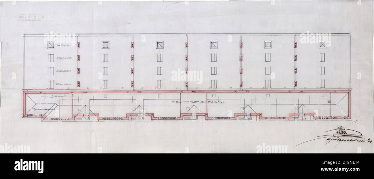 Vienna, Krieau, trotting facility, stables (54 stalls), hay and straw ...