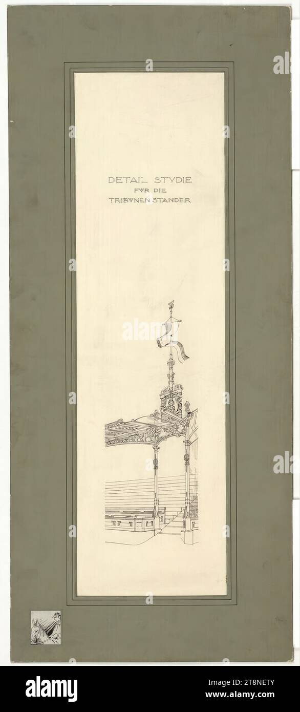 Vienna, Krieau, trotting facility, Ludwig Müller competition project ...