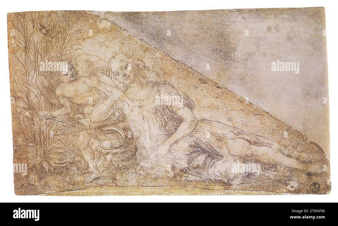 Verrocchio Venere e Amore (1473-1475 circa) Uffizi Stock Photo - Alamy