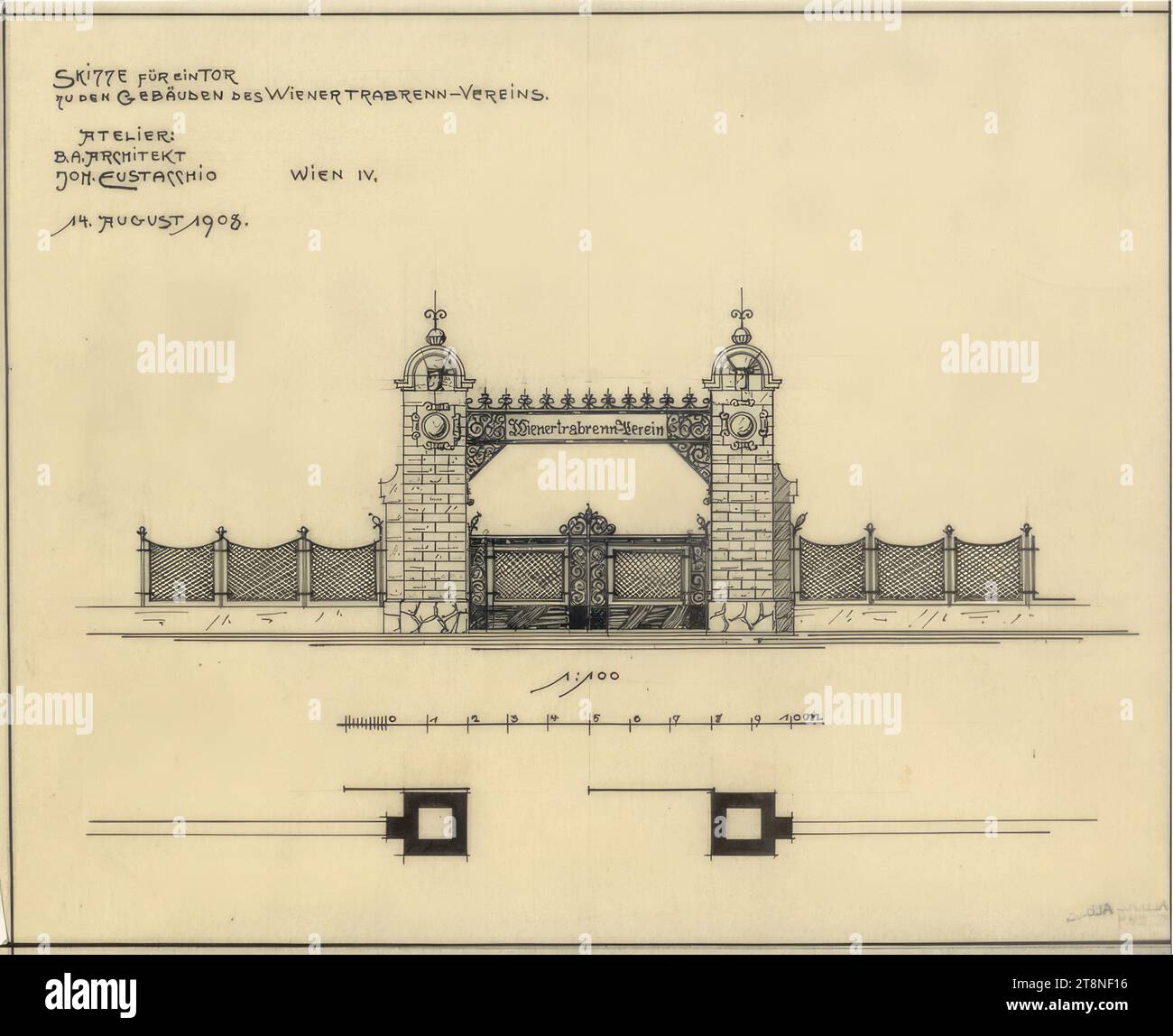 Vienna, Krieau, trot racing facility, small gate project, variant 6 ...