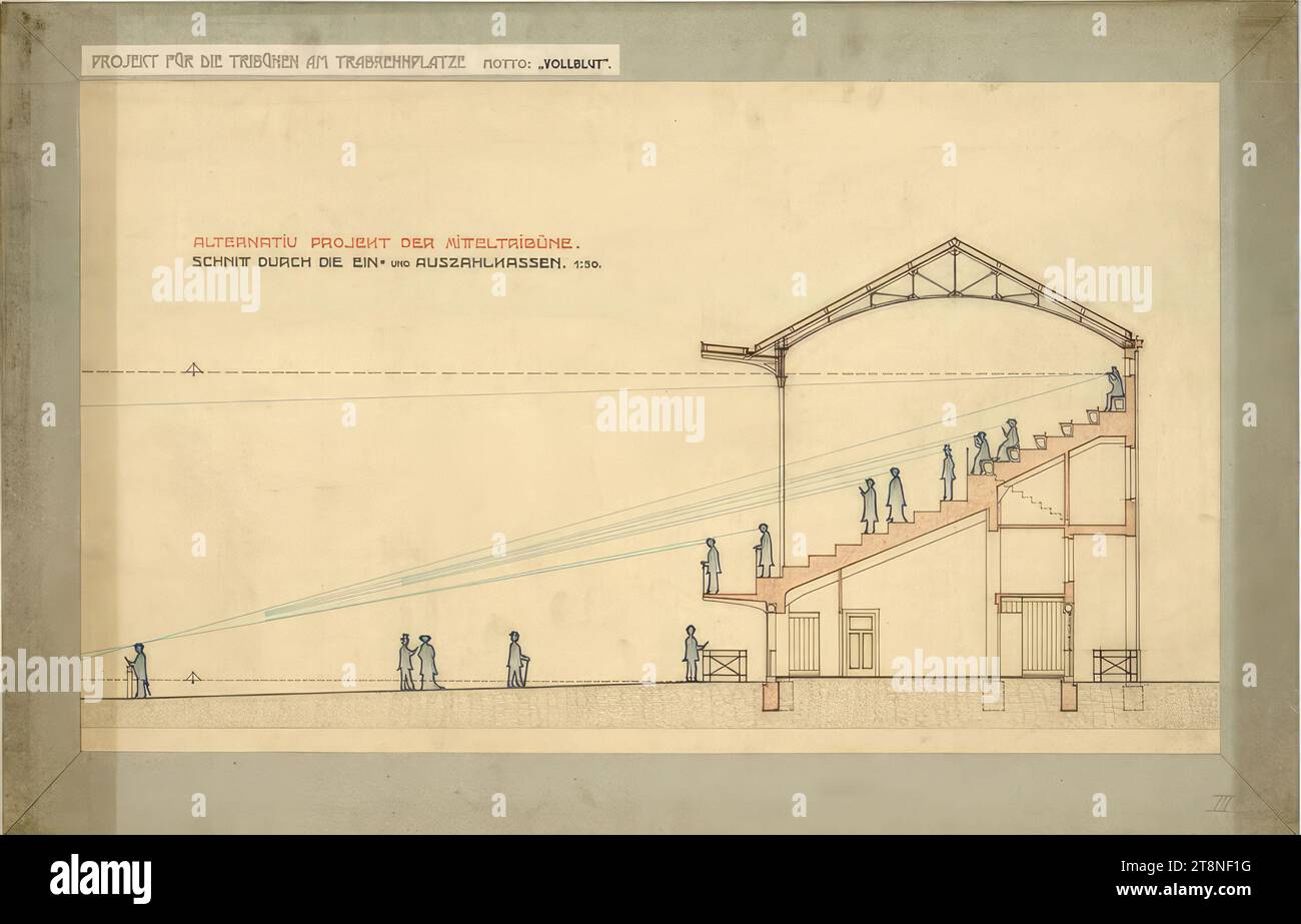 Vienna, Krieau, trotting facility, competition project 'Full Blood ...