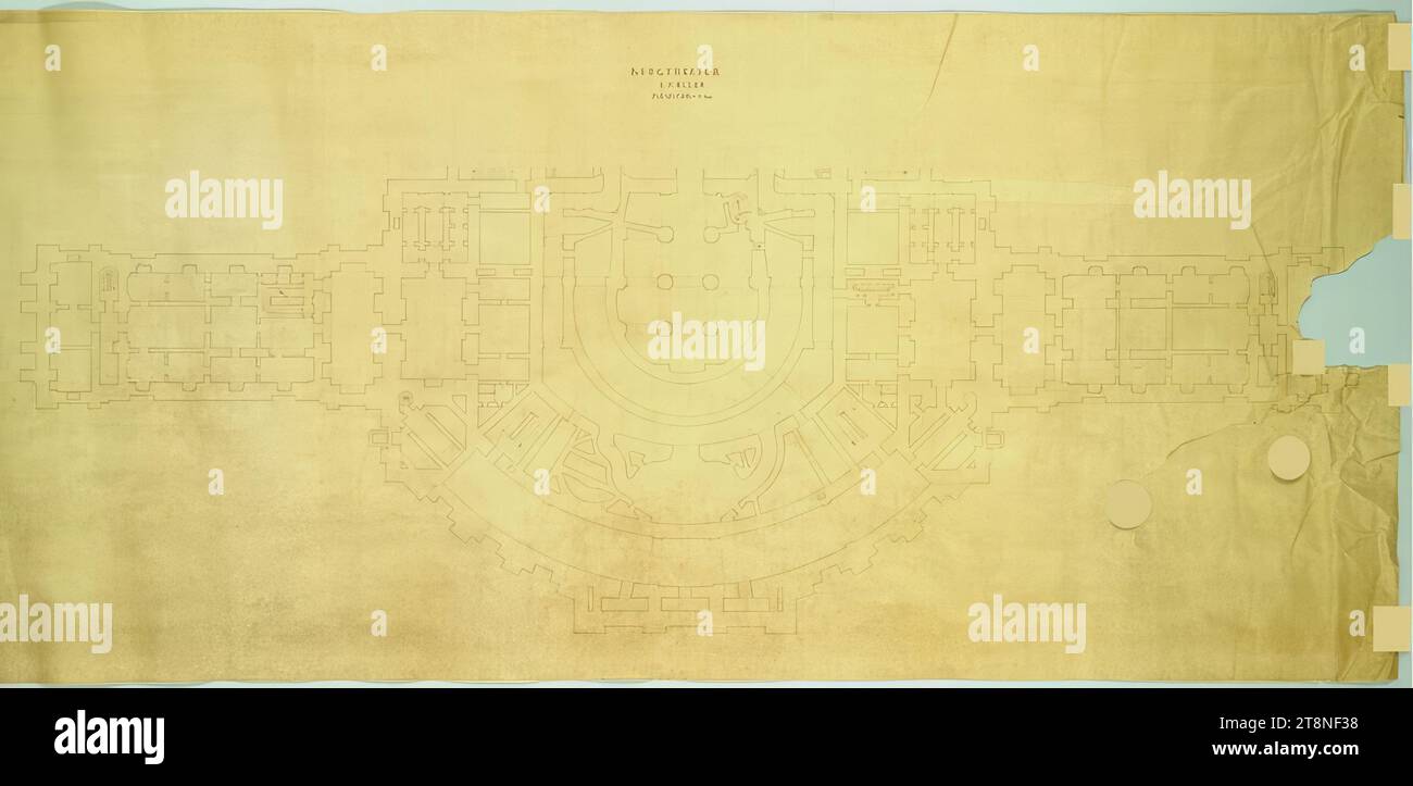 Vienna I, Burgtheater, inventory, 1st basement, floor plan, Alexander ...