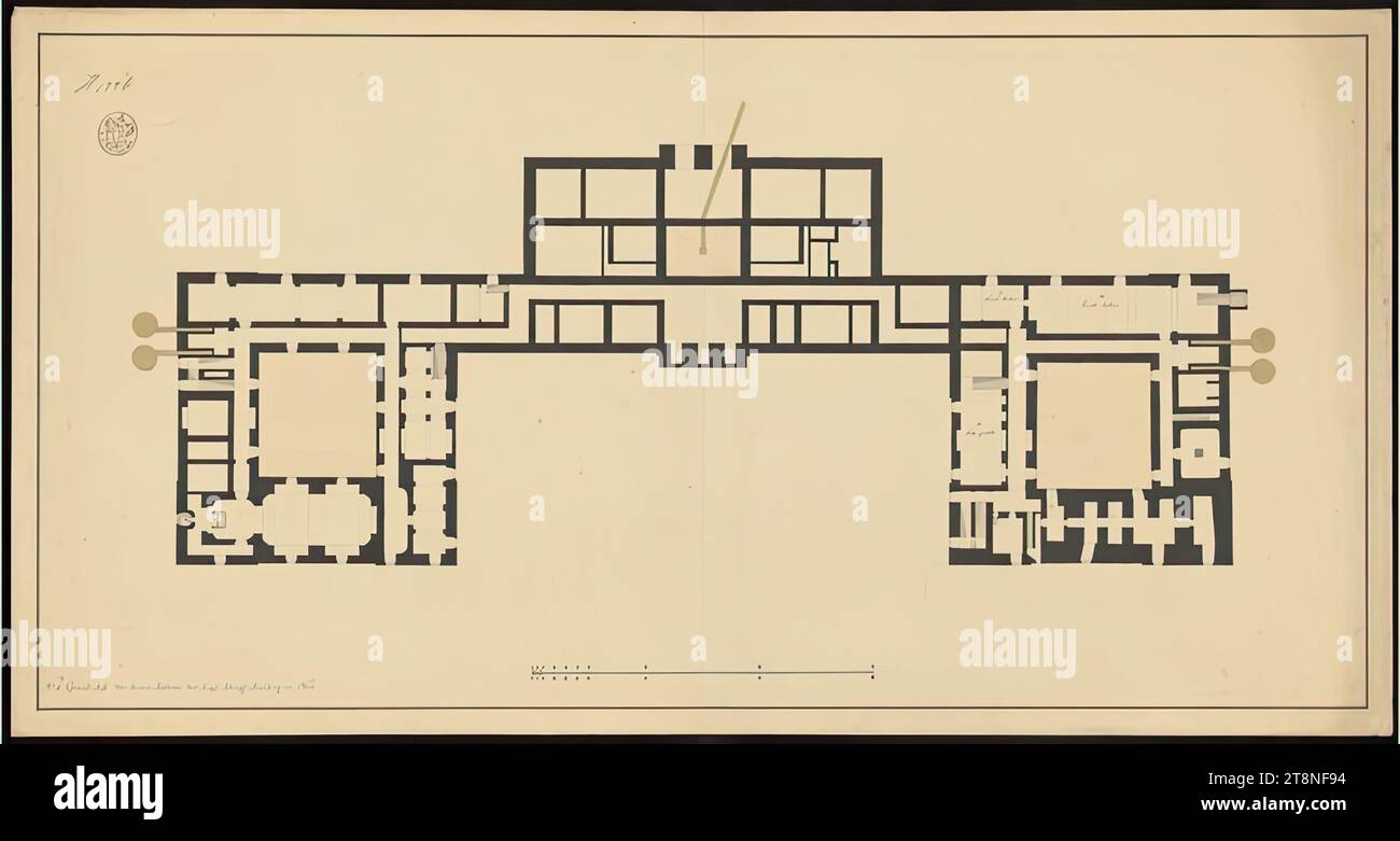 Budapest, Royal Castle in Furnace, ground plan, basement, indefinite ...