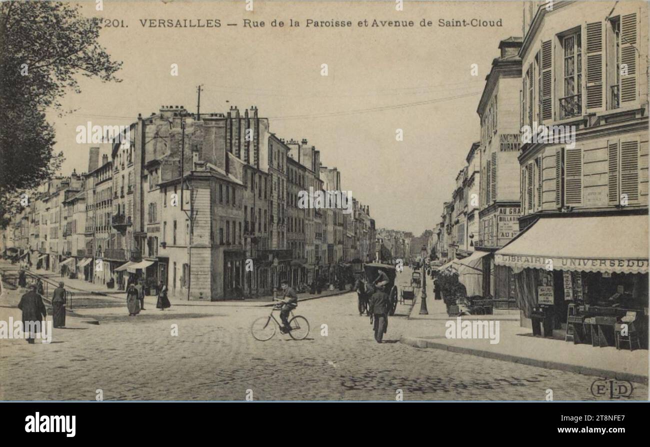 Versailles rue de la paroisse av st cloud Stock Photo - Alamy