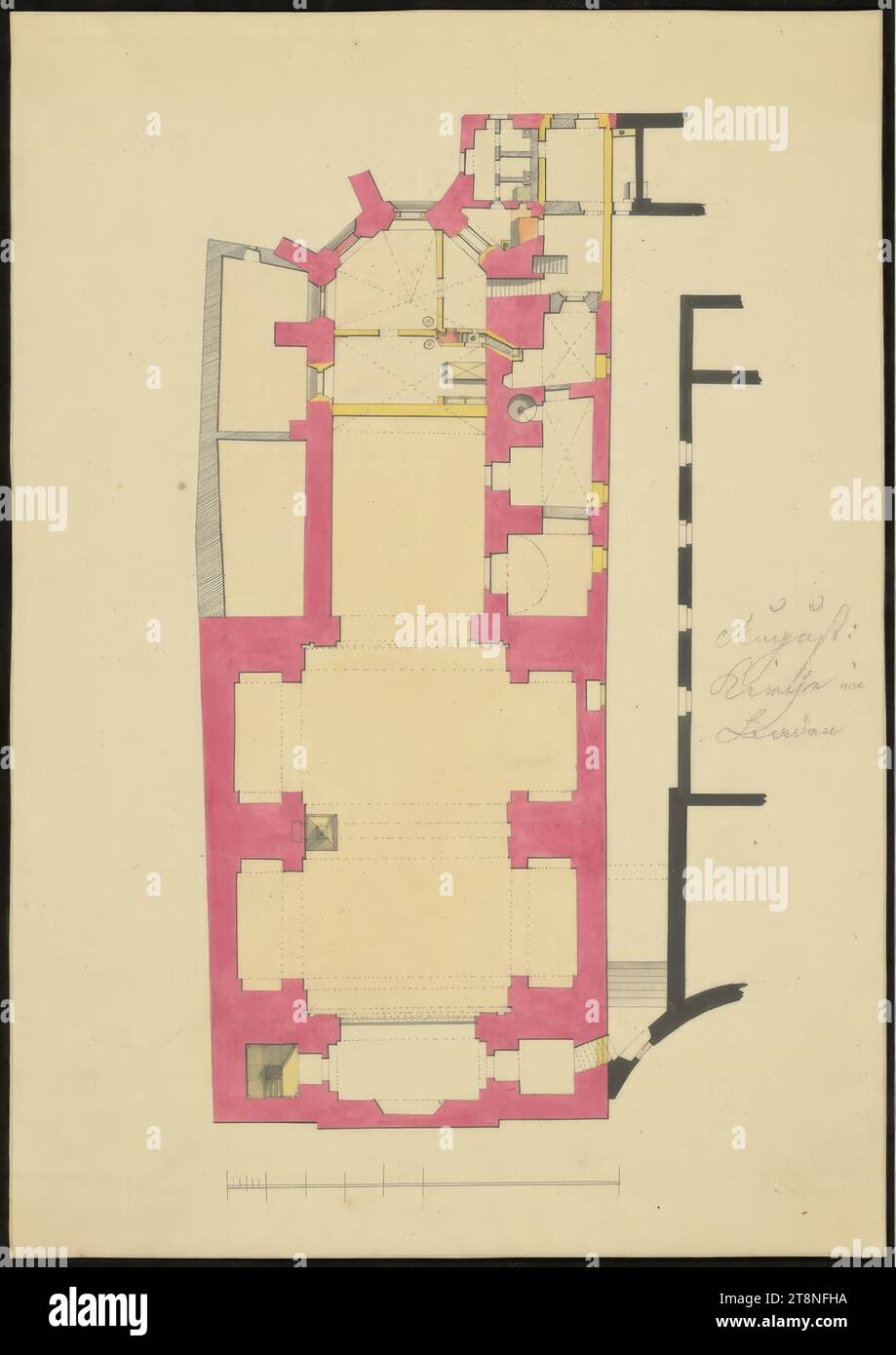 Baden, Augustinian Church, renovation of the choir area, ground plan ...
