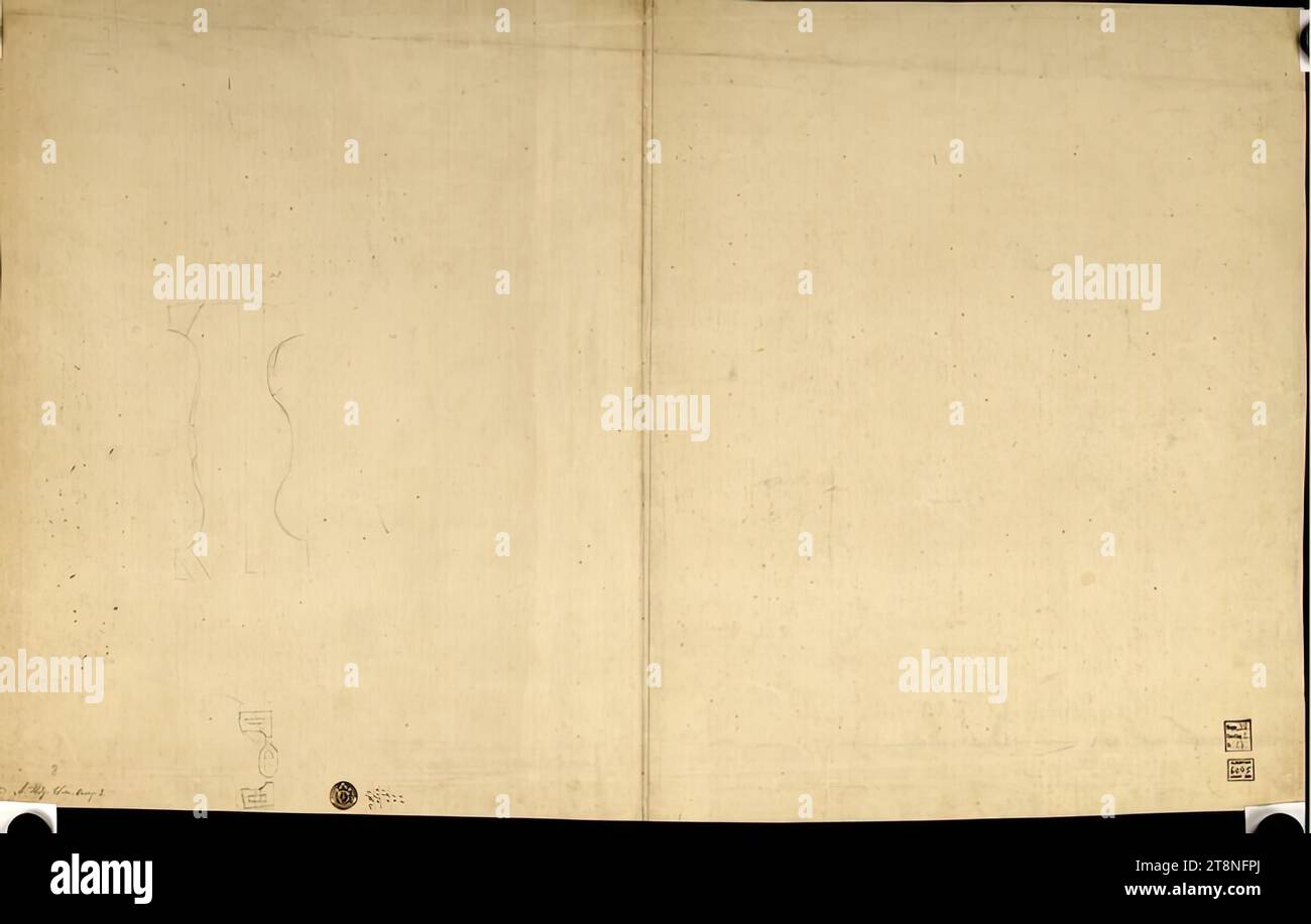 Vienna I, Hofburg, Undefined sketches, 18th century, architectural ...