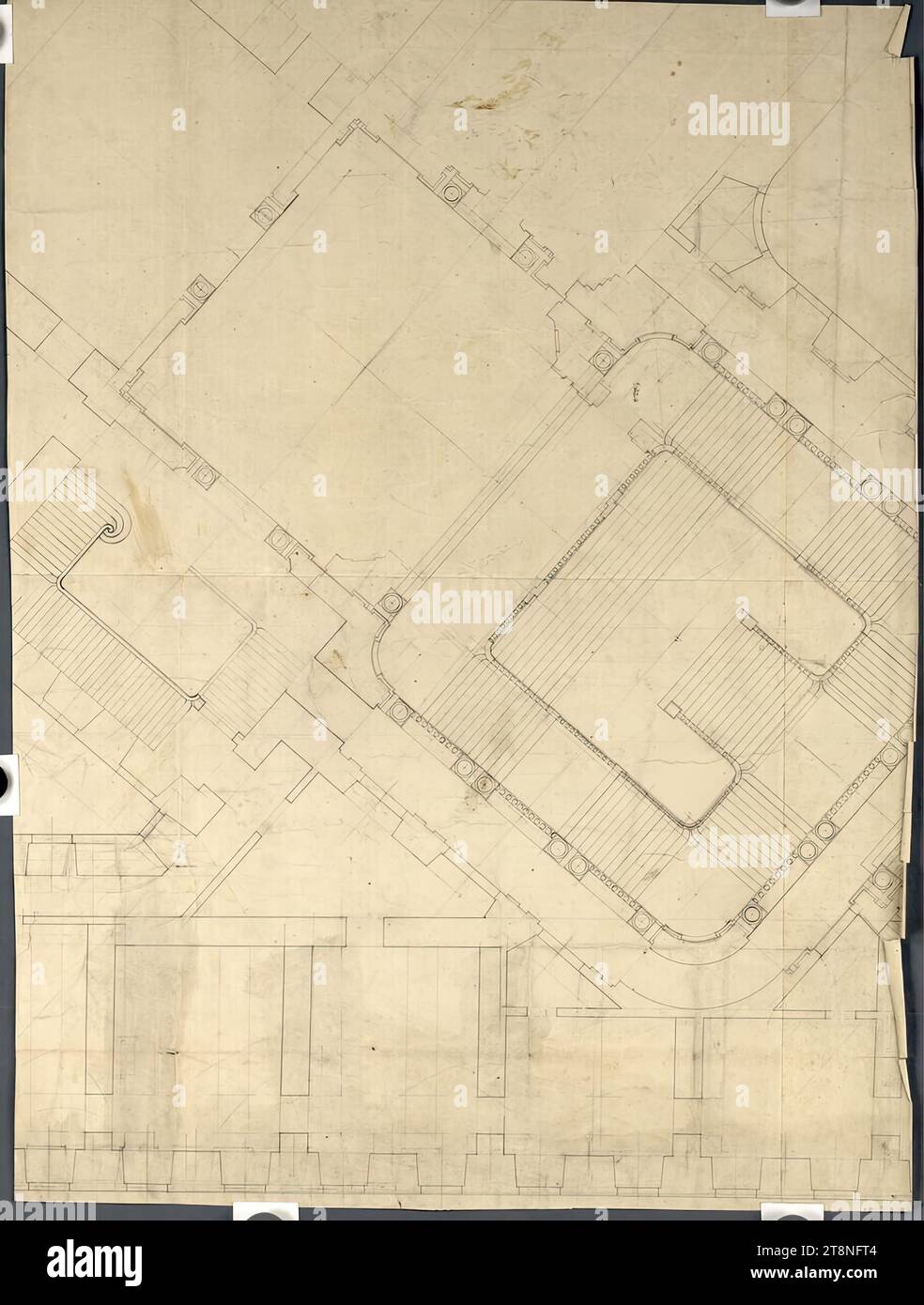 Vienna I, Hofburg, conversion and new building project, stairwell ...