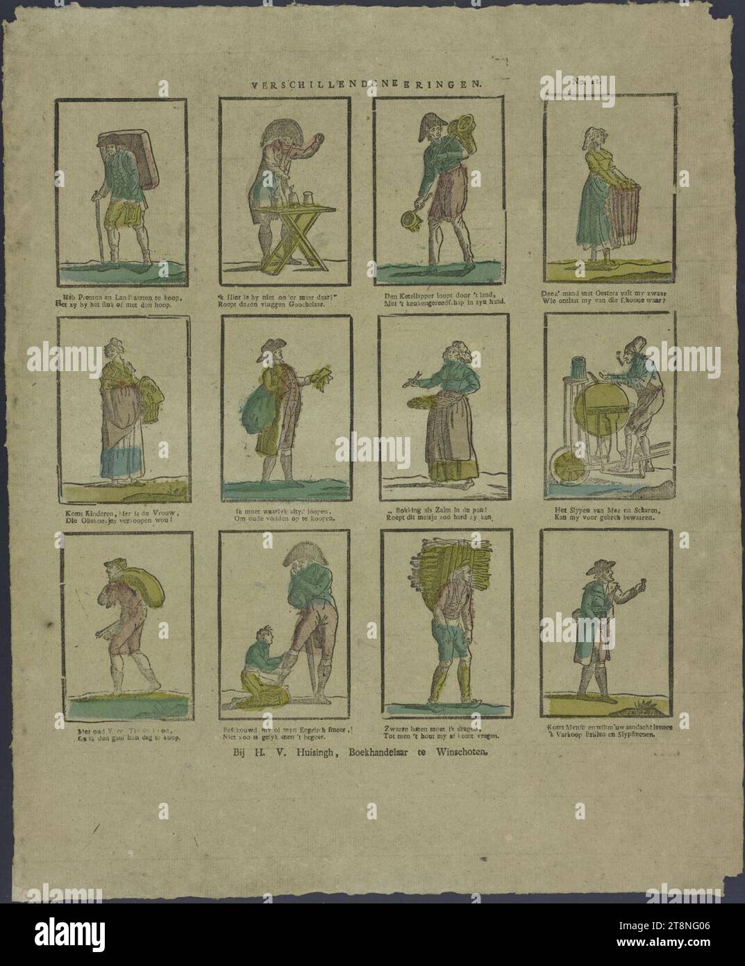 Verschillende neeringen-Catchpenny print-Borms 0836 Stock Photo - Alamy