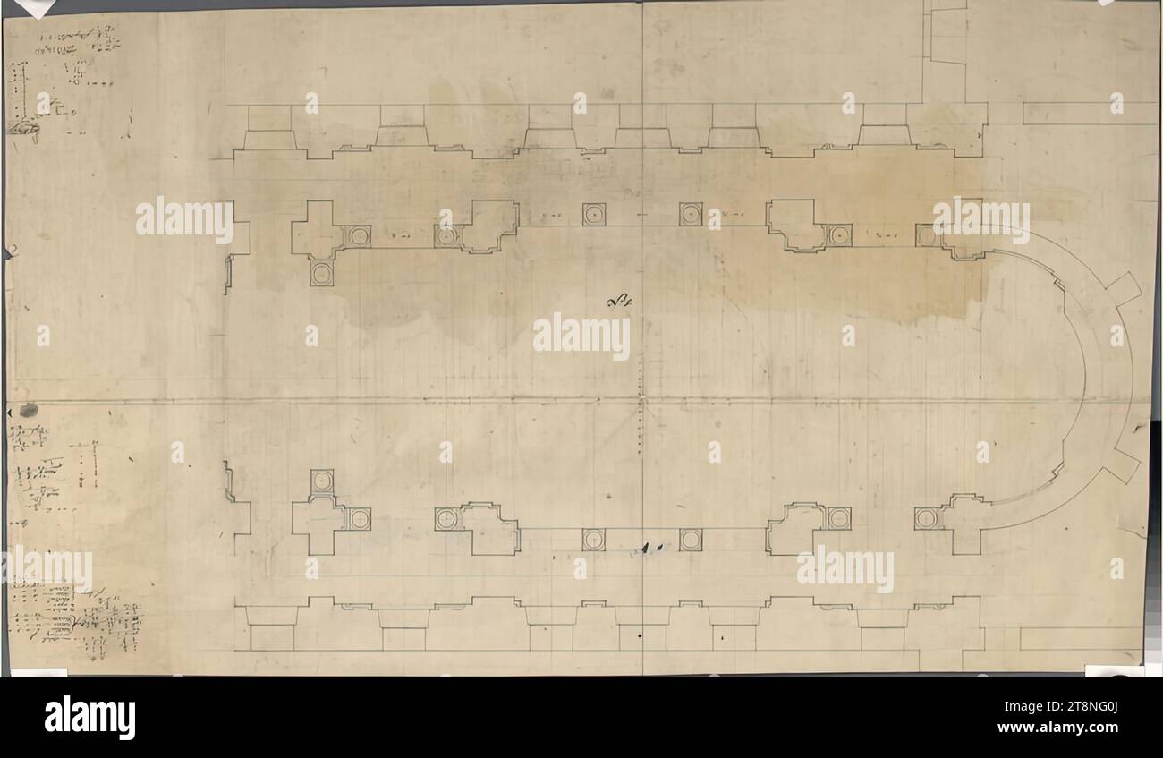 Vienna I, Hofburg, conversion and new building project, chapel, ground ...