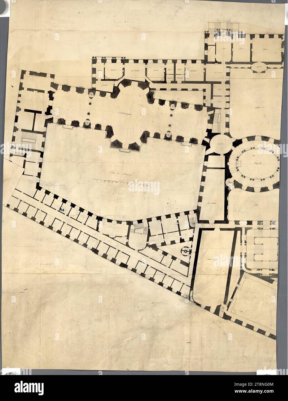 Vienna I, Hofburg, conversion and new building project, court library ...