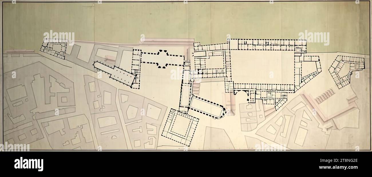 Vienna I, Hofburg, overall plan, 2nd floor, floor plan, 2nd half of the ...