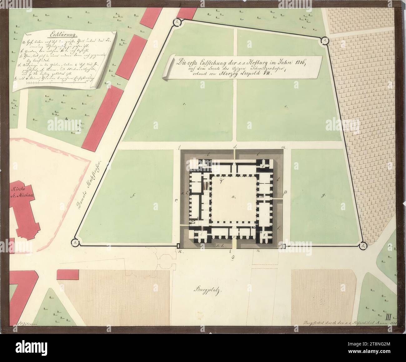 Vienna I, Hofburg, Aman reconstruction, Swiss wing, reconstructed ...