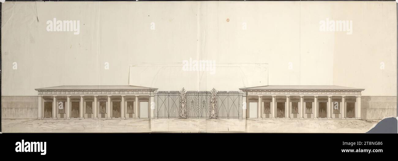 Vienna I, Hofburg, Outer Castle Gate, project, city side with ...