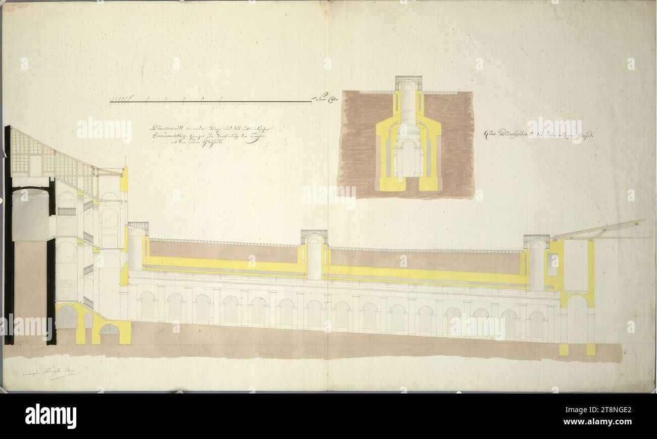 Vienna I, Hofburg, Burggarten, lantern passage and terrace stairs ...