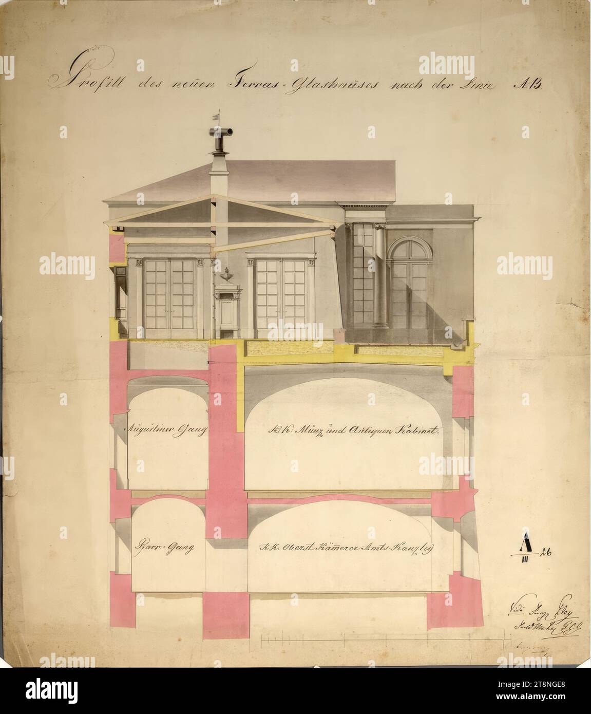 House Cross Section Drawing CROSS SECTION & LONGITUDINAL SECTION