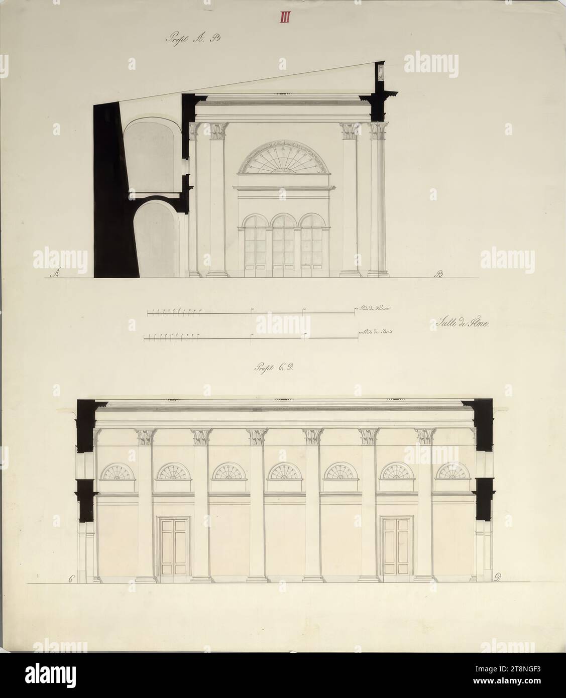 Vienna I, Hofburg, Burggarten, old greenhouse, flower hall, cross ...