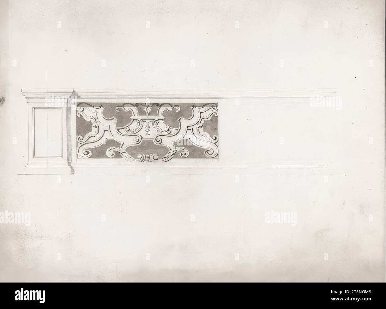 Vienna I, Hofburg, Imperial Chancellery Wing, Kaiserstiege, balustrade ...