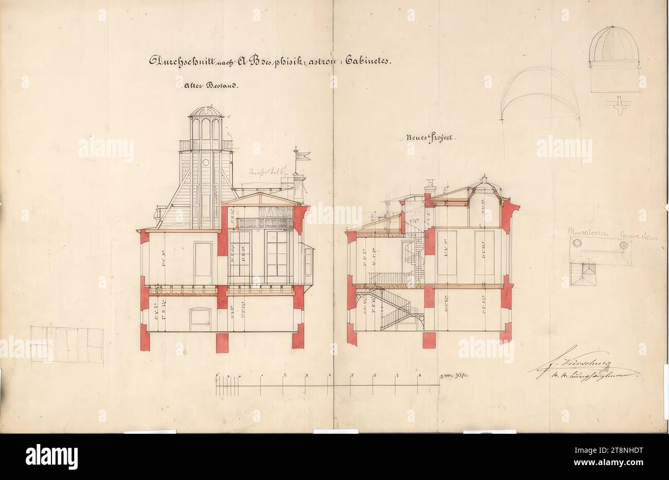 Vienna I, Hofburg, Augustinergang wing, physics and astronomy cabinet ...