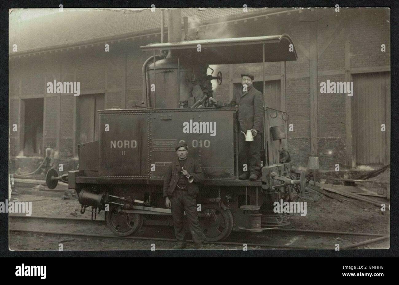Vertical boiler locomotive Nord II 010 Stock Photo - Alamy