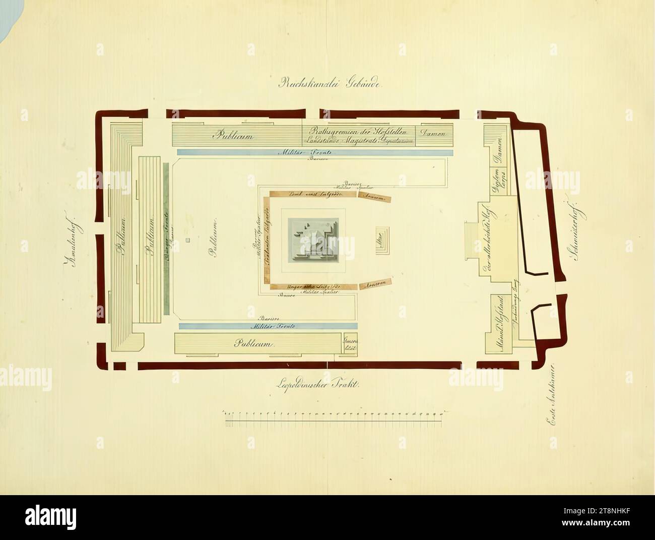 Vienna I, Hofburg, inner courtyard, Emperor Franz monument, unveiling ...