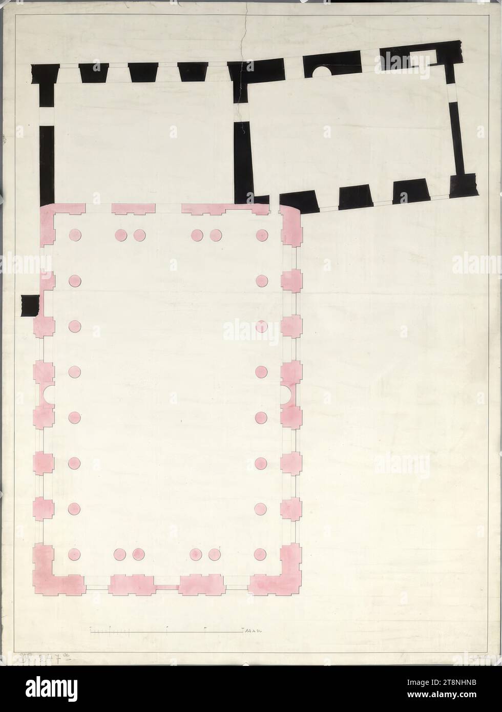 Vienna I, Hofburg, ceremonial hall wing, ceremonial hall, ground plan ...