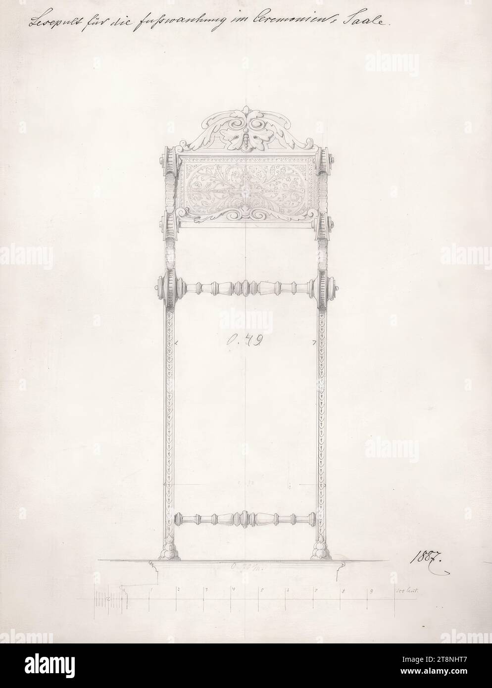 Vienna I, Hofburg, furnishings, lectern for washing feet in the ...