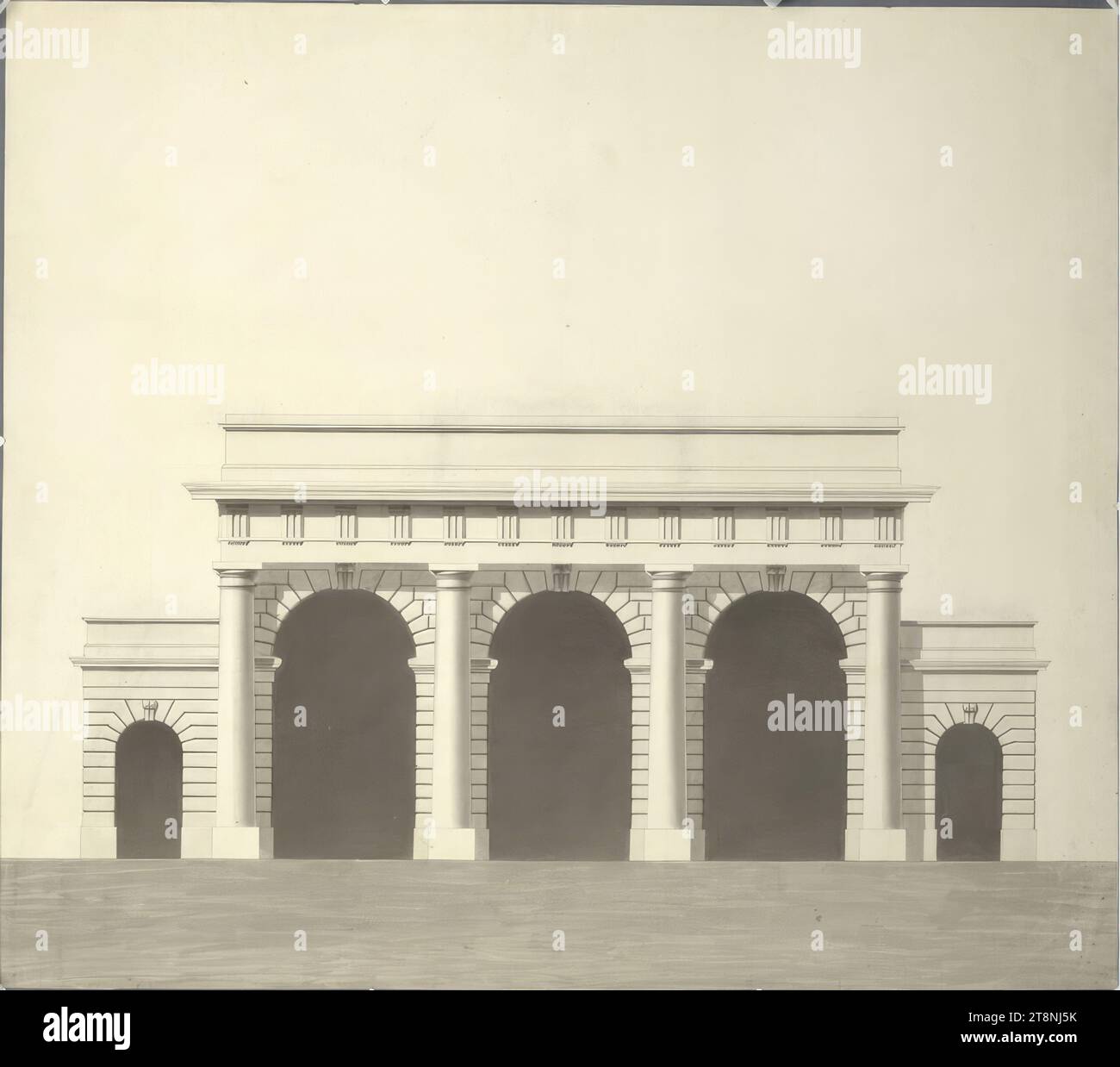 Vienna I, Hofburg, outer castle gate, project, field side, central ...
